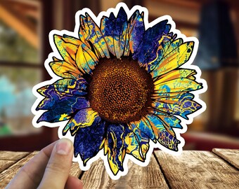 WV Auto Sticker / Decal Blue and Gold WV Mountains Sticker - Etsy