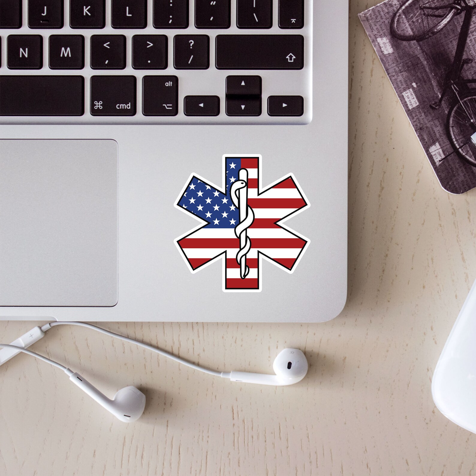 Star of Life American Flag Decal / Sticker | Etsy