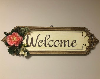 Antique Welcome Sign - Etsy
