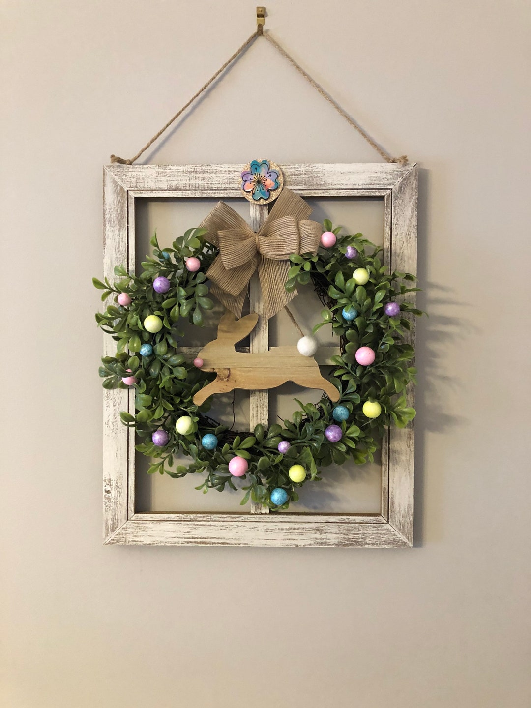Window Frame Hanging Springtime - Etsy