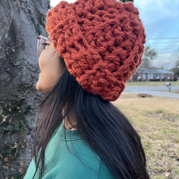 Chunky Crochet Beanie - Etsy