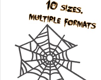 Corner Spider Web Machine Embroidery Design Silhouette | Etsy