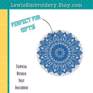 Circle Pile Drop Down Stitch, Machine Embroidery Design - (INSTANT ...