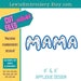 MAMA Applique, Bluey, Machine Embroidery Design – Not Full Font ...