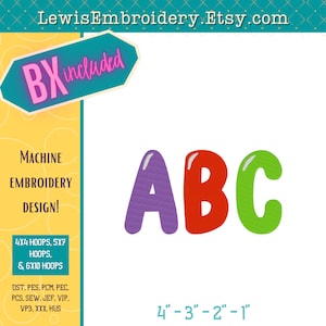 Rainbow Baby Embroidery Font - Kids Birthday Font - Kids Birthday ...