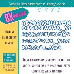 3D Puff Applique, Bluey, Machine Embroidery Font - With BX - (PDF ...