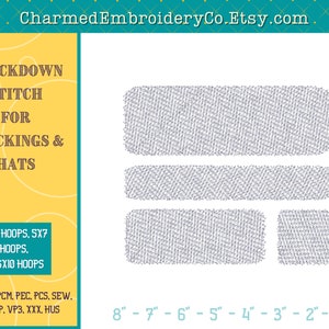 Knock Down Stitch Embroidery Design Stocking Embroidery | Etsy