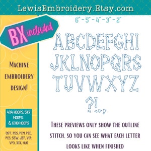 Embossed 3D Puff Bones Embroidery Font - Puff Foam Skeleton Alphabet ...