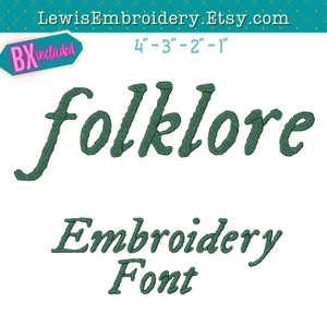 Folklore Embroidery Font - Fantasy Embroidery Font - BX Font - D&D Font ...