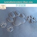 Paw Print Embossed 3D Puff Embroidery - Embossed Dog Embroidery ...