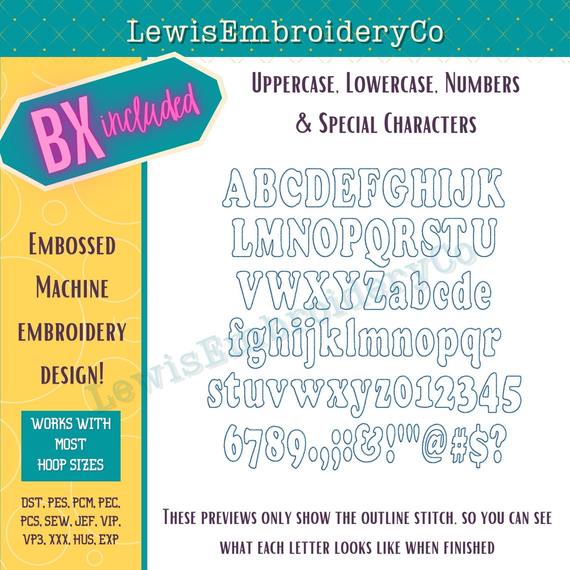 Embossed 3D Puff Embroidery Font - Puff Foam Embroidery Font - Puffy ...