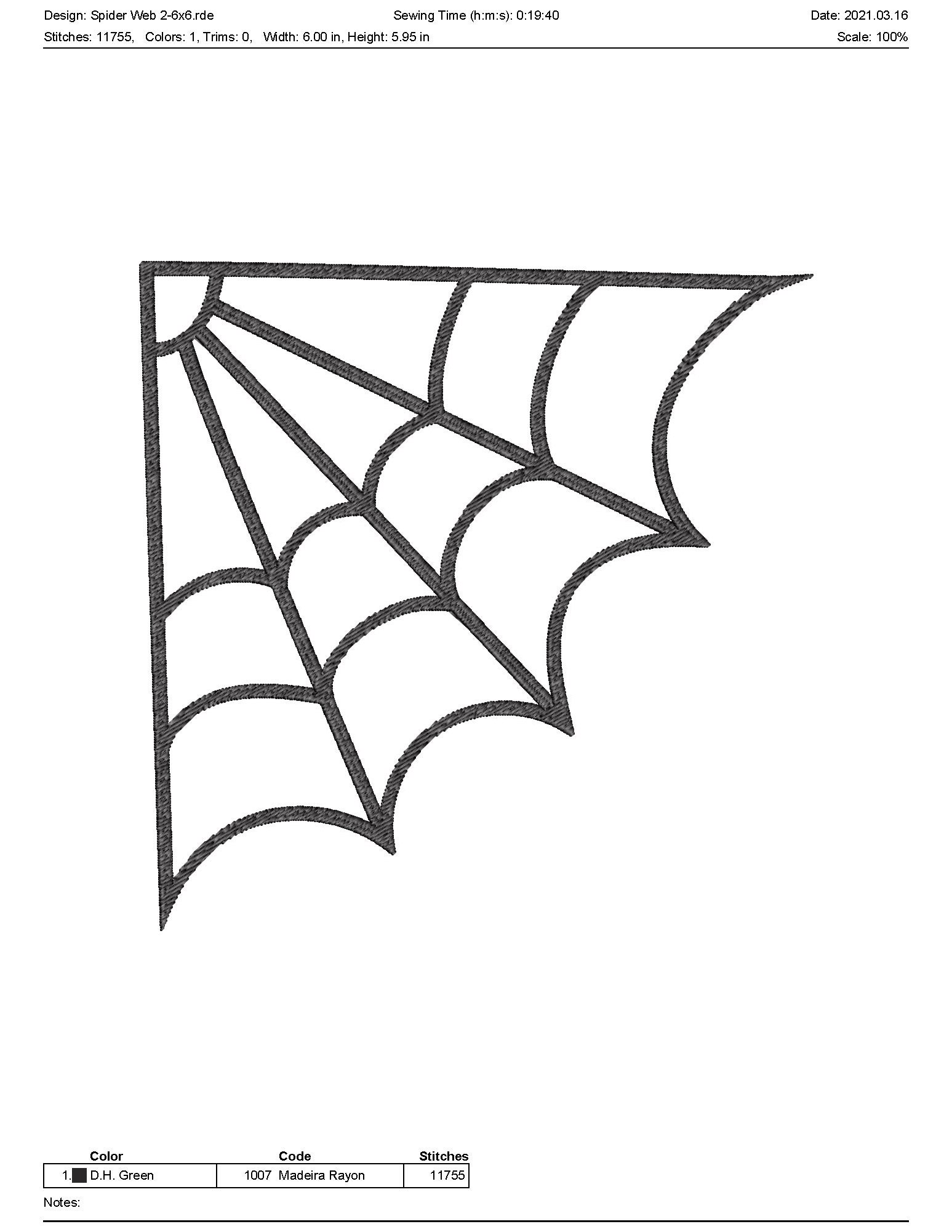 Corner Spider Web Machine Embroidery Design Silhouette | Etsy