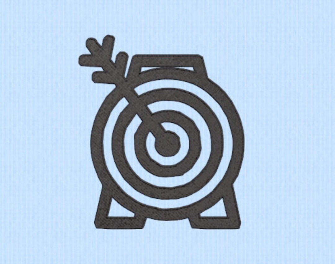 Bullseye Target Embroidery Design, Icon, Symbol, Sigil 8 Sizes 5x7 ...