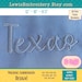 TEXAS Embossed 3D Puff, Machine Embroidery Design - NOT Full Font ...