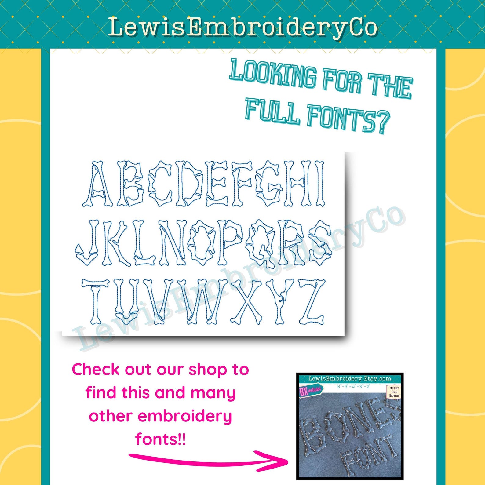 FONT SAMPLE - Embossed 3D Puff Embroidery Font Demo Pack- Try Our Fonts ...