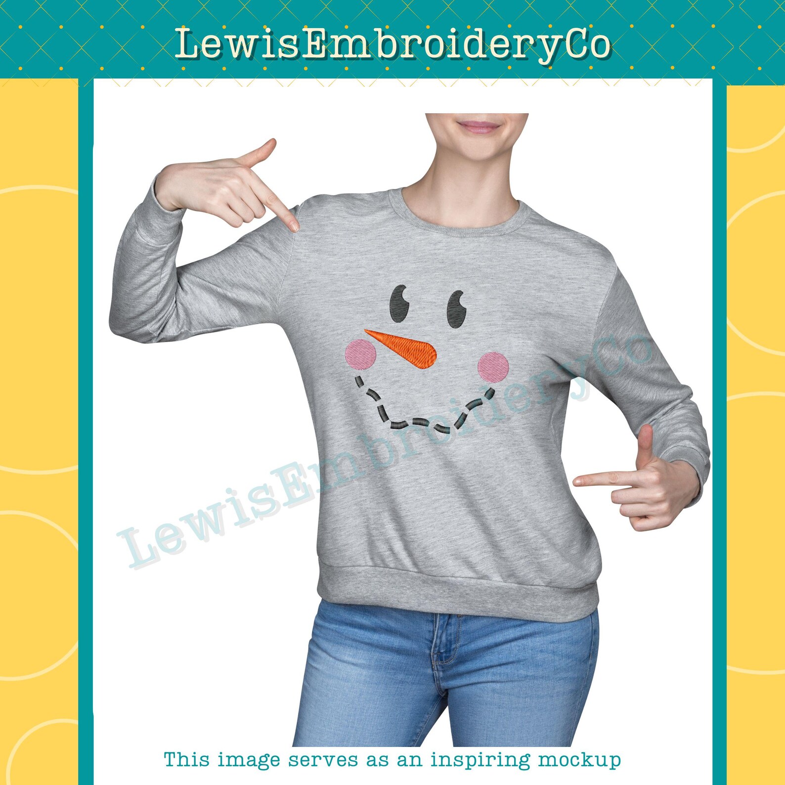 Snowman Face Embroidery Design Collection - Frosty Embroidery - Machine ...