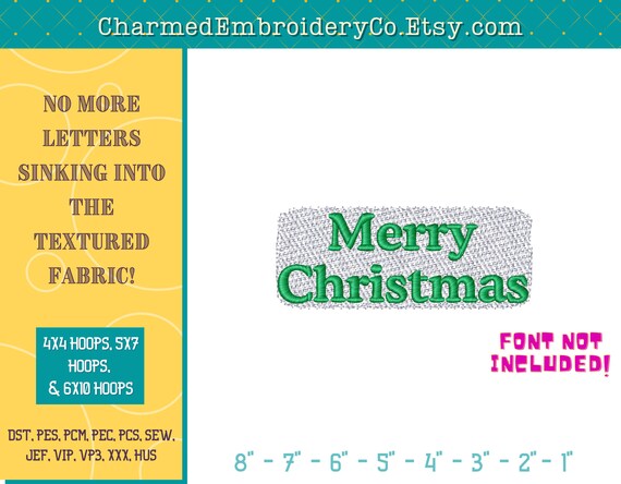 Knock Down Stitch Embroidery Design Stocking Embroidery | Etsy