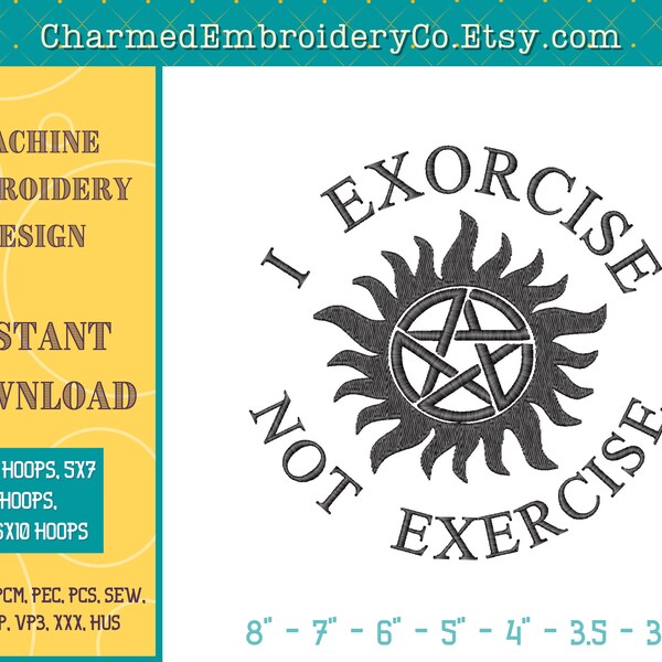 Exercise Embroidery - Etsy