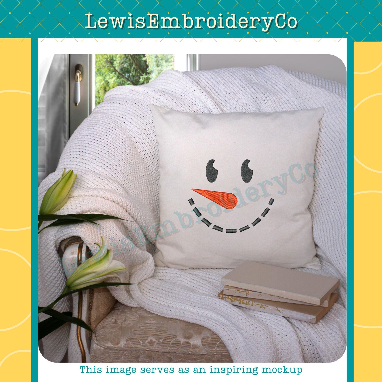 Snowman Face Embroidery Design Collection - Frosty Embroidery - Machine ...
