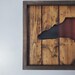Handcrafted North Carolina State Wall Art With Red and Black Design ...