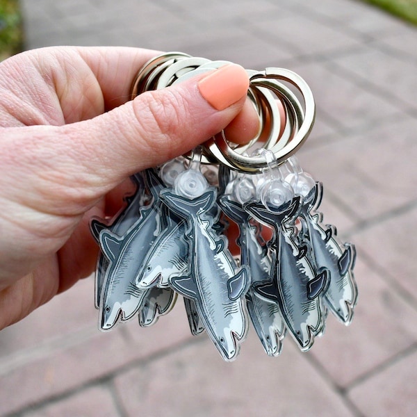 Shark Keychain - Etsy