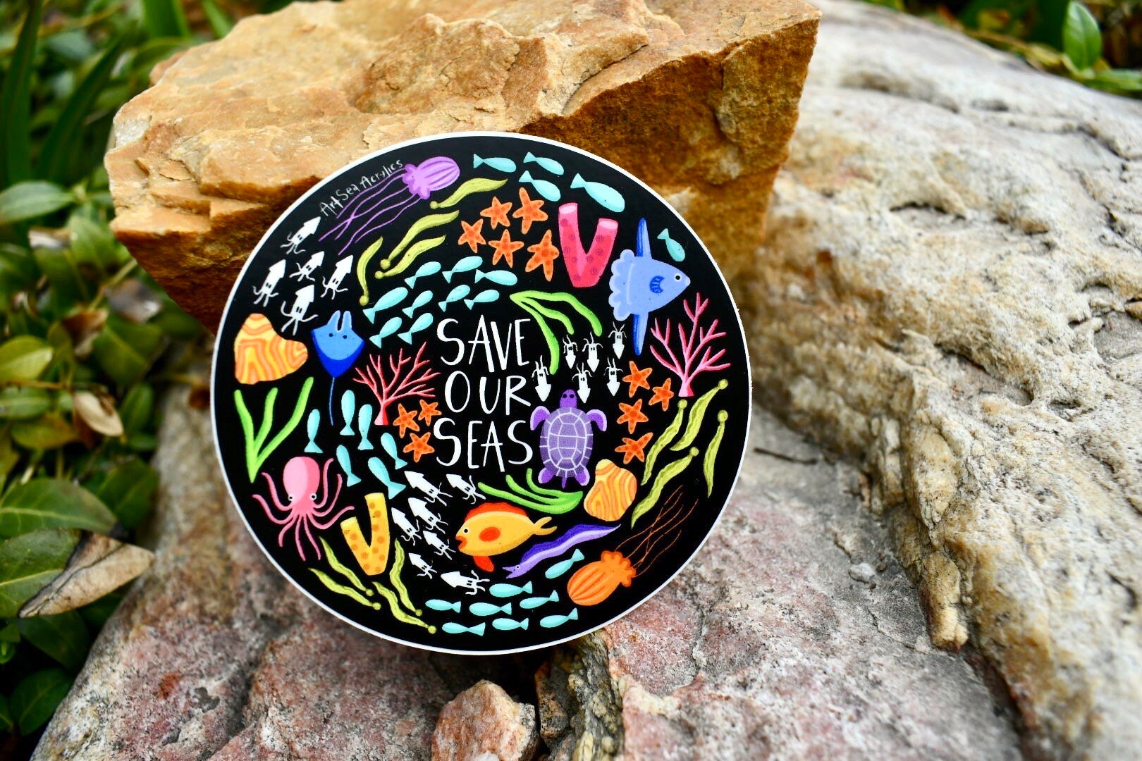 Save Our Seas Sticker Ocean and Coral Conservation Sticker - Etsy