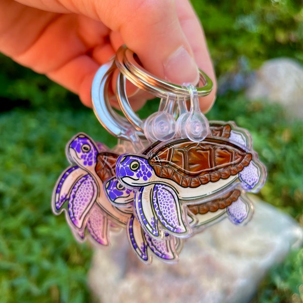 Sea Turtle Key Chain - Etsy