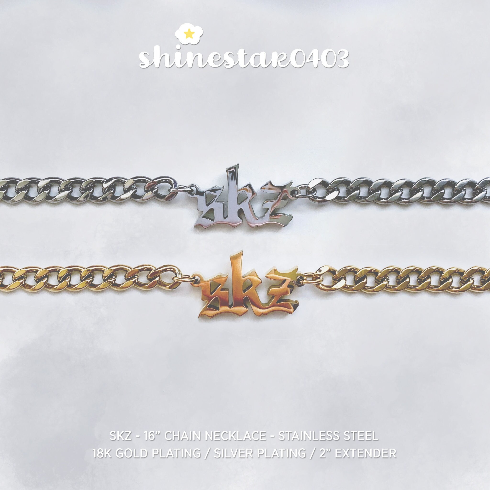 Stray Kids SKZ Chain Necklace - Etsy