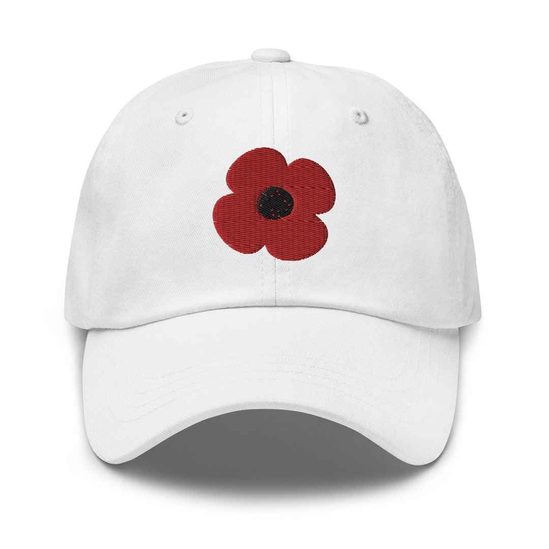 August Birth Month Flower Hat Poppy Baseball Hat August Birthday Gift ...