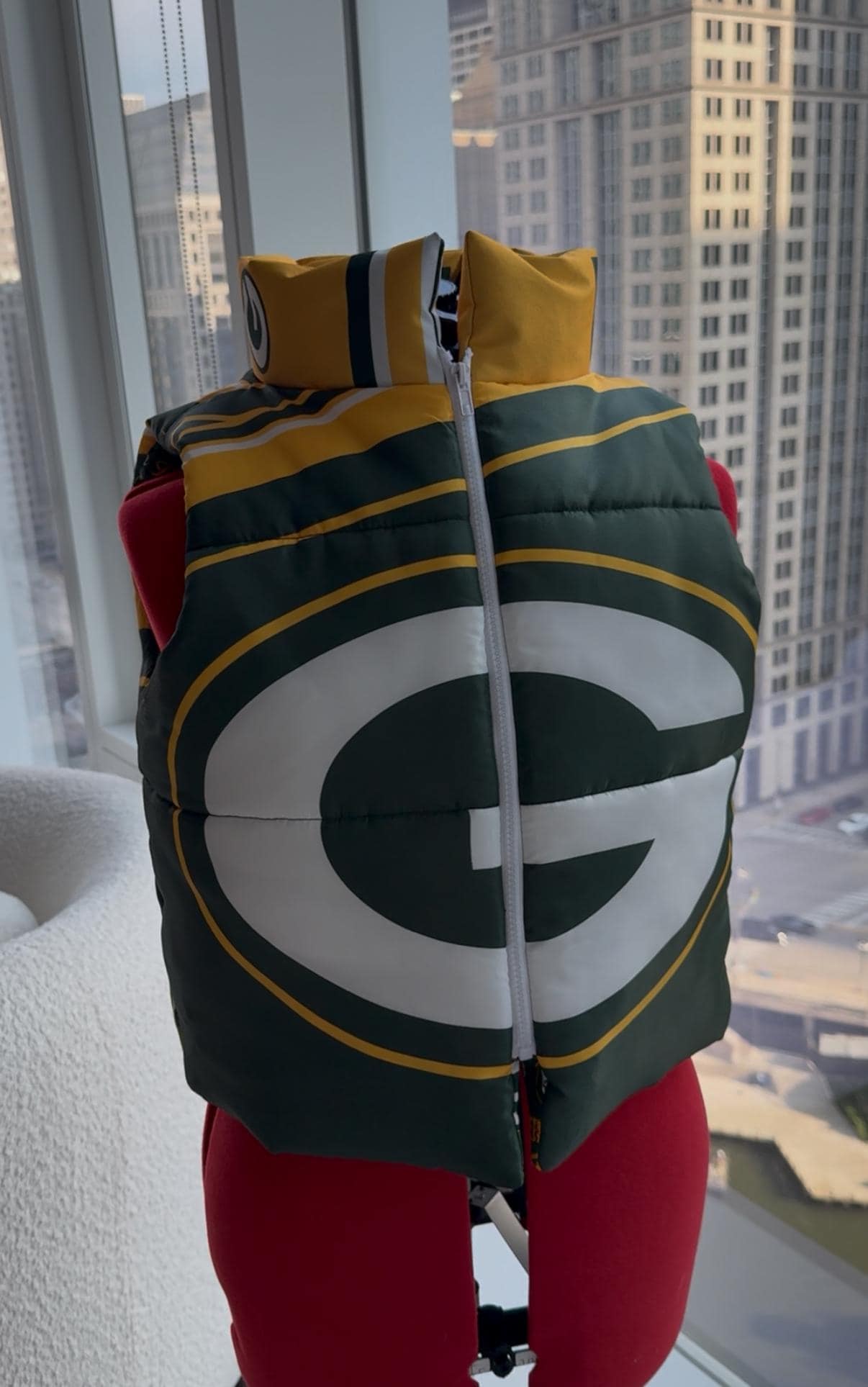 CUSTOM MADE! Choose Your Team/city - Upcycled Puffer Vest Made From a ...