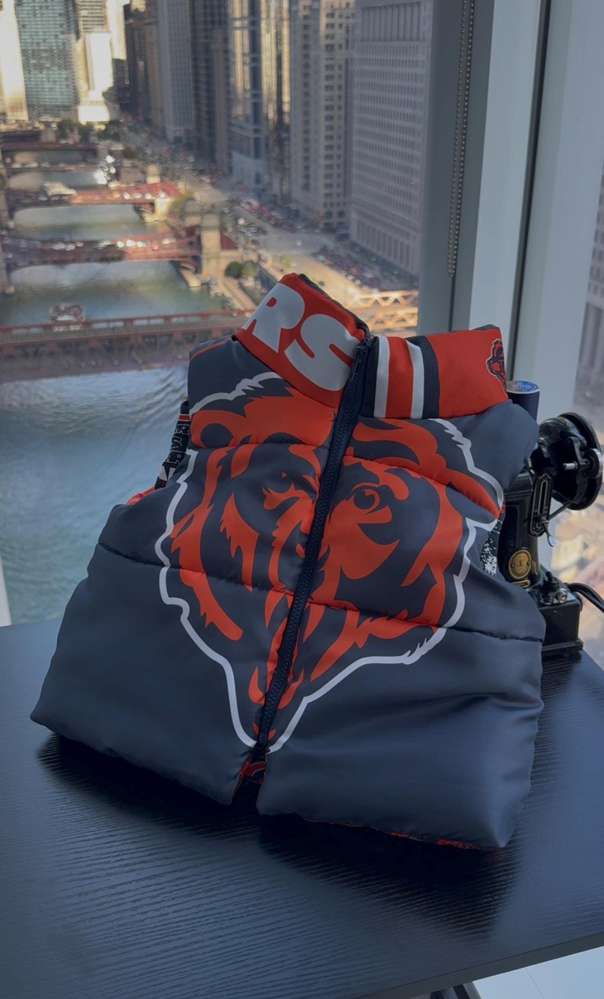 CUSTOM MADE! Choose Your Team/city - Upcycled Puffer Vest Made From a ...