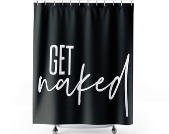 Get Naked Shower Curtain - Etsy