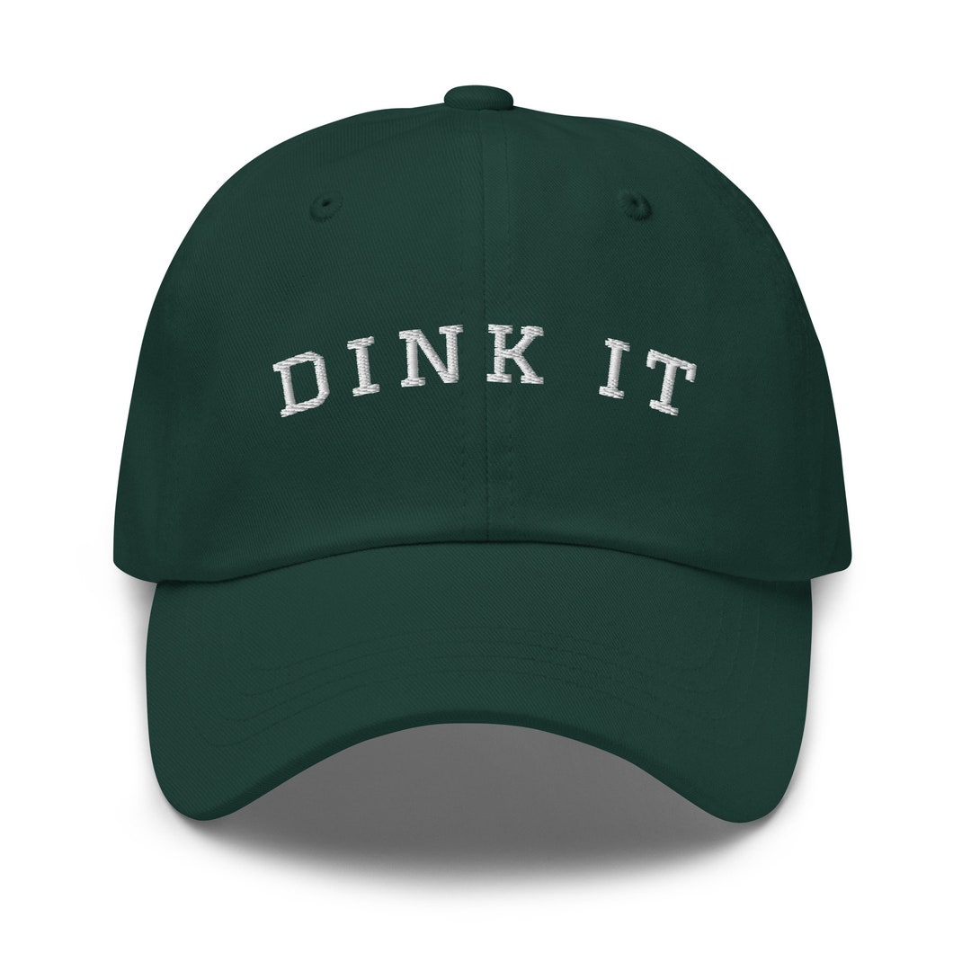 Dink It Pickleball Hat Trendy Dark Green Baseball Cap for Pickleballers ...