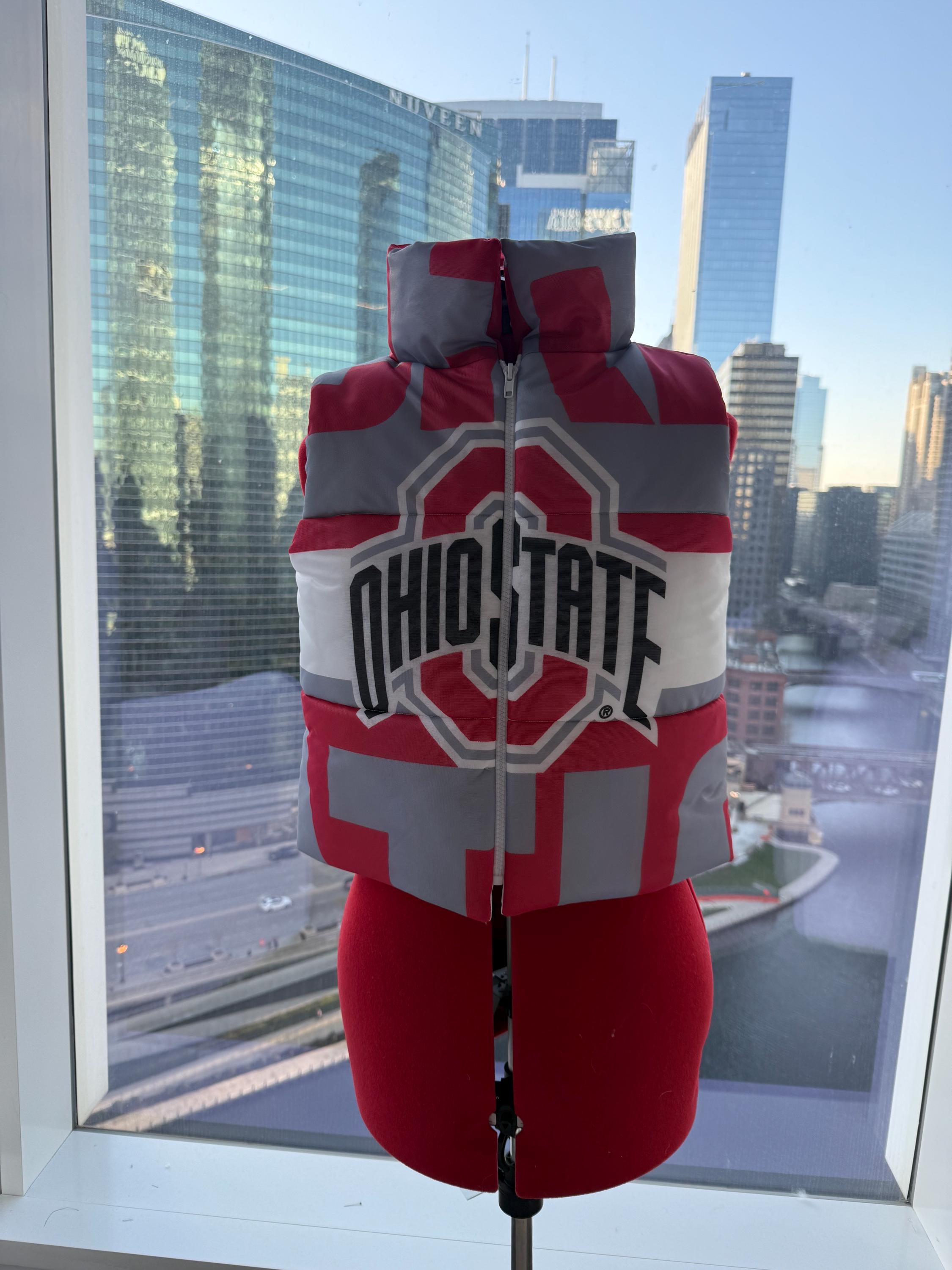 CUSTOM MADE! Choose Your Team/city - Upcycled Puffer Vest Made From a ...