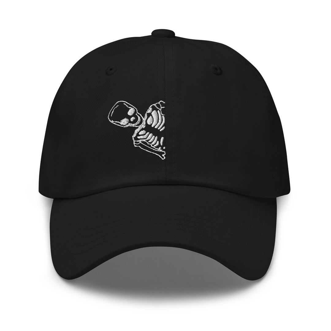 Skeleton Hat Funny Half Skelly Peeping Hat for Halloween Spooky Season ...