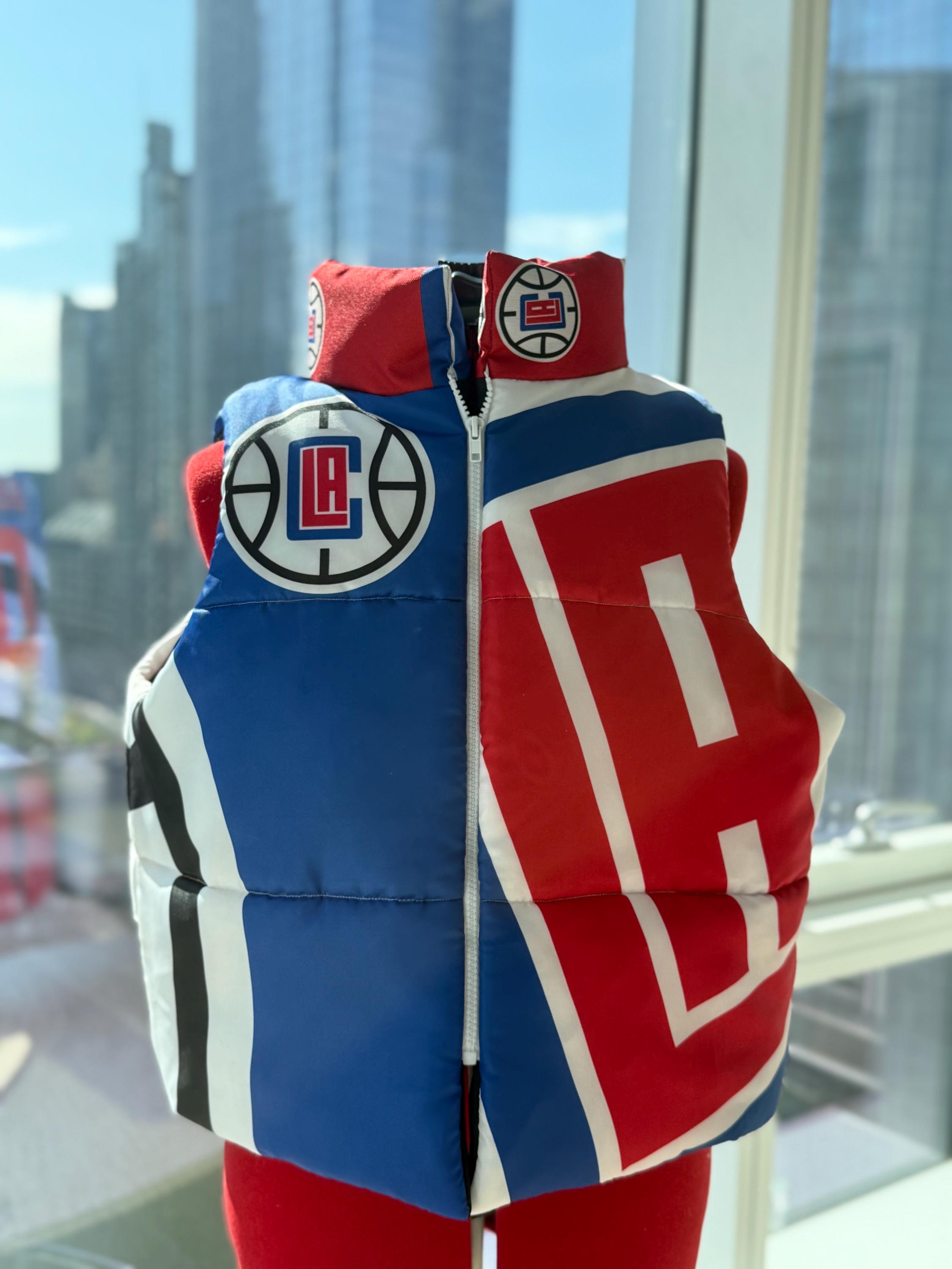 CUSTOM MADE! Choose Your Team/city - Upcycled Puffer Vest Made From a ...