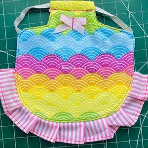 Quilted Ruffled Hen Apron | CHICKEN SADDLE | Poultry Apron | Hen ...