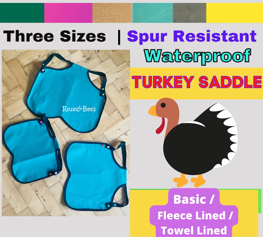 TURKEY SADDLE | Hen Feather Protector Jacket | Turkey Apron | Turkey ...