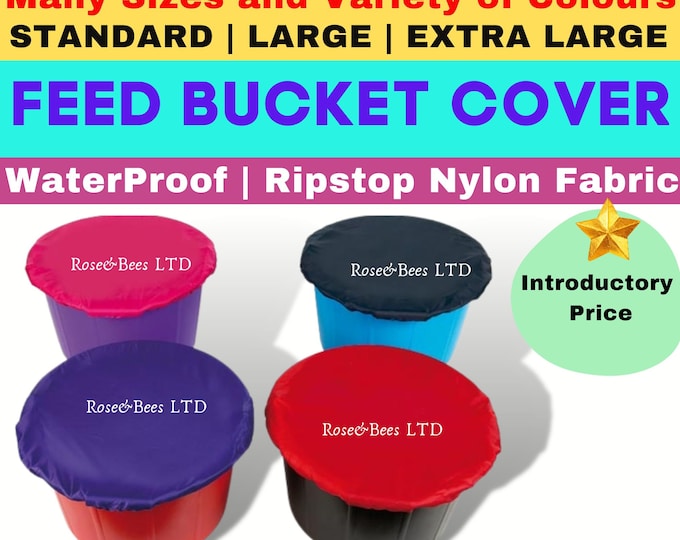 Horse Feed Bucket Cover | Feed Cover | Feed Bucket Cover | Pink Feed ...