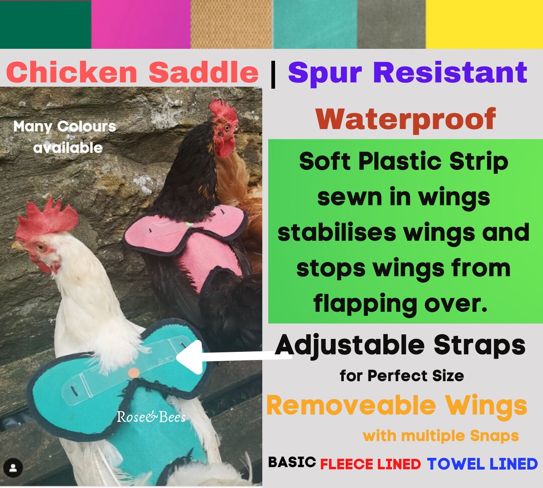 CHICKEN SADDLE | Poultry Jacket | Hen Apron | Spur Resistant Waterproof ...