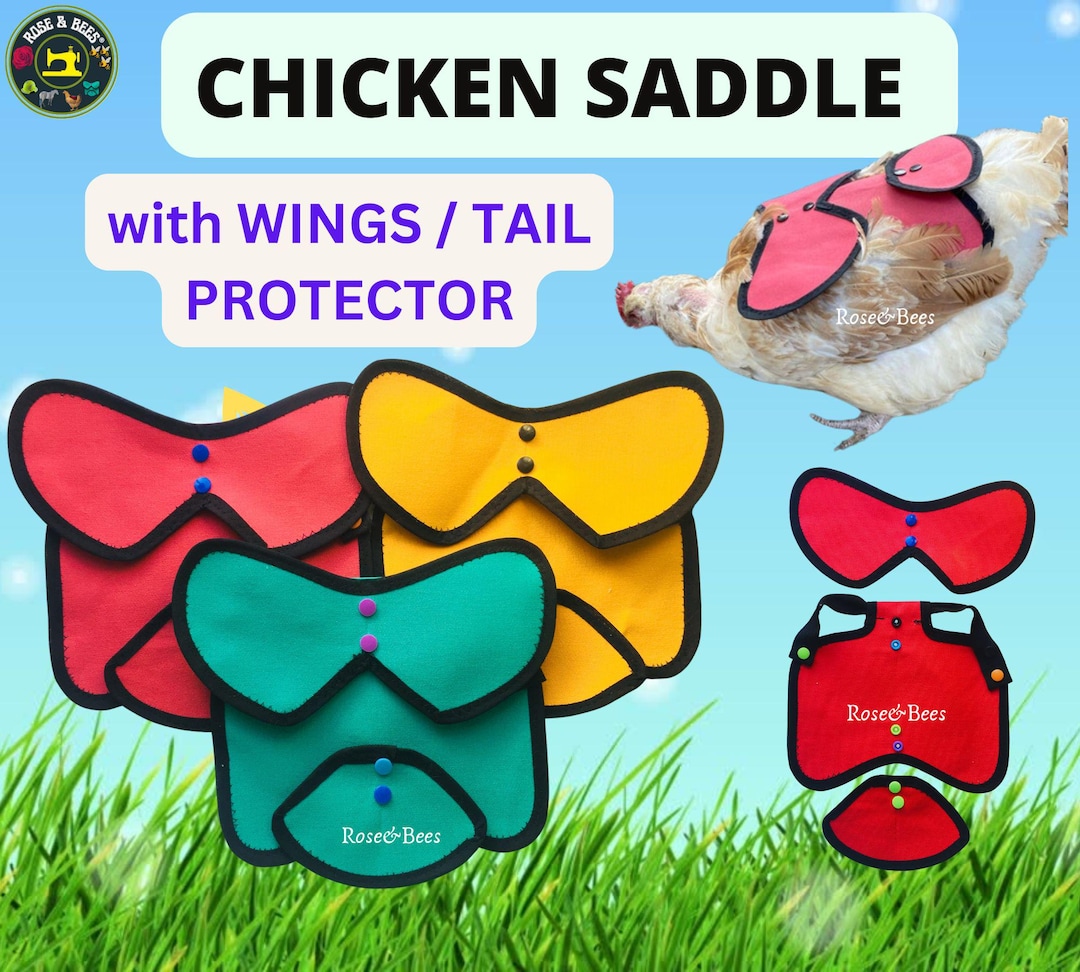 CHICKEN Saddle| Poultry Apron| With WINGS & TAIL Protection ...