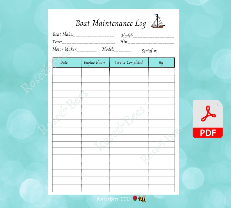 Boating Logbook Boat Log Book Boat Gift Boat Log - Etsy