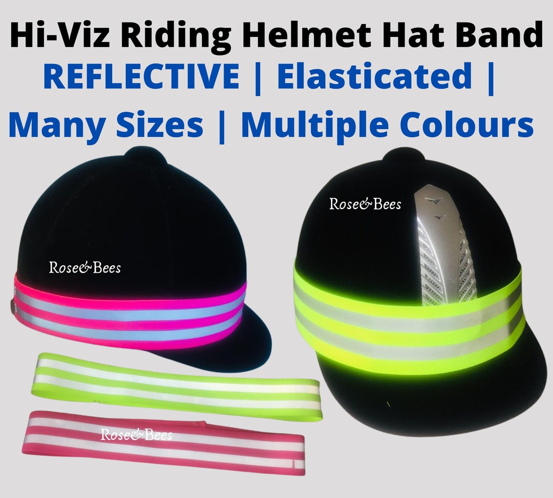 Elastic Hi Viz Reflective | Hat Band | Horse Riding | Helmet Protection ...