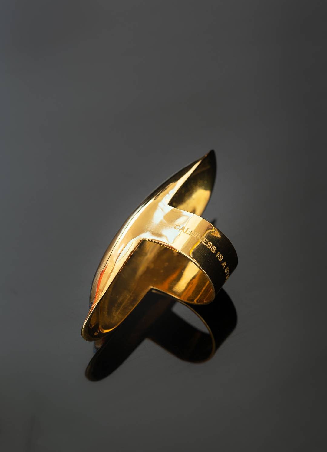 NOAH Ring Sterling Silver Ring 925 Solid Long Statement Full Finger ...