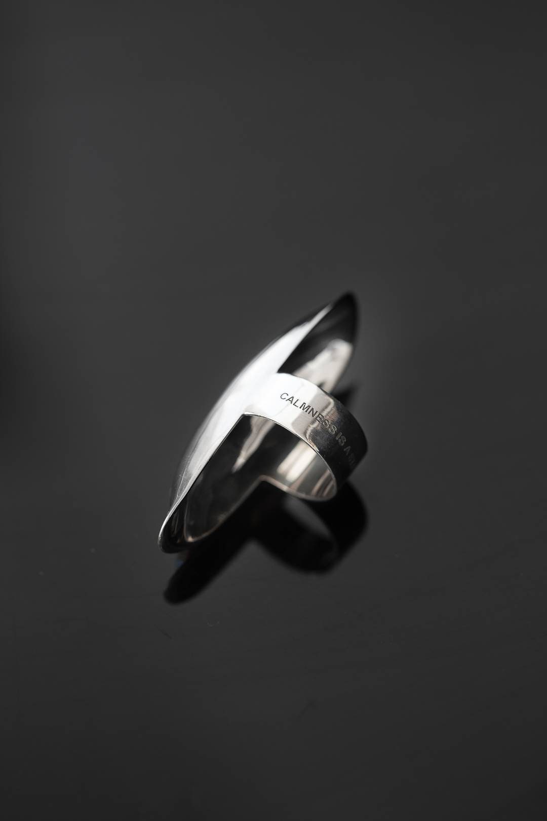NOAH Ring Sterling Silver Ring 925 Solid Long Statement Full - Etsy