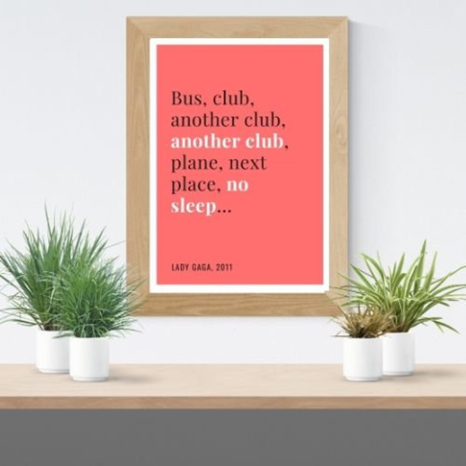 Bus Club Another Club' Lady Gaga Quote Tiktok Instant | Etsy