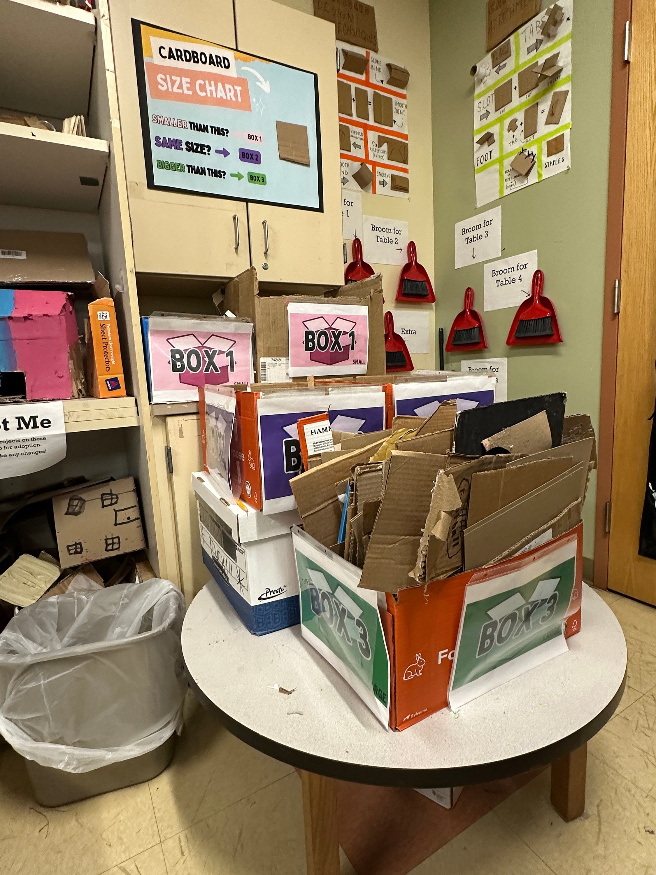 Cardboard Station Signs – TAB, Art Classroom, Teaching, Poster, Station ...