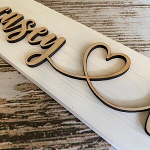 3D Wedding Sign, Name Sign Bridal Shower Gift, Boyfriend Gift ...
