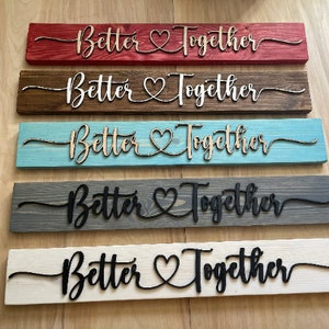 Custom Couple Name Sign - Personalized Wedding Gift -wooden Name Sign ...