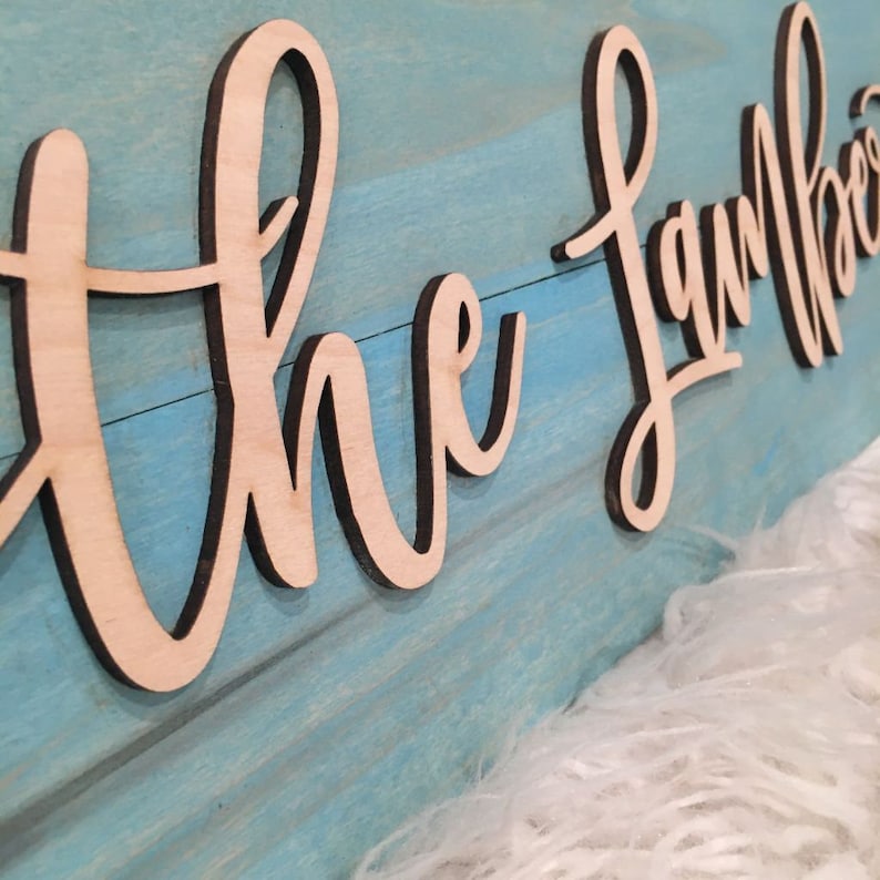 Last Name Wood Sign Established Sign Pallet Sign Custom Last Name Sign ...